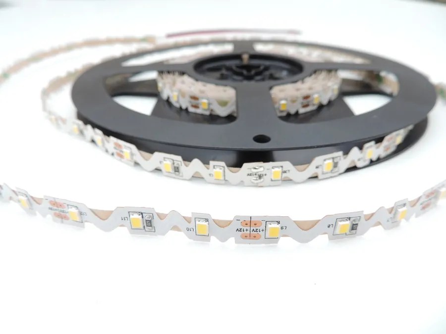 LED pásek OHEBNÝ 8mm 12W/m, PROFI, 12V, IP20, 60LED/m, SMD2835 Barva světla: Studená bílá, 6500K