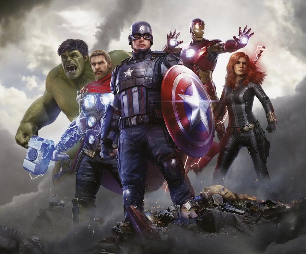 Komar Vliesová fototapeta Marvel Avengers Working Together 300 x 250 cm