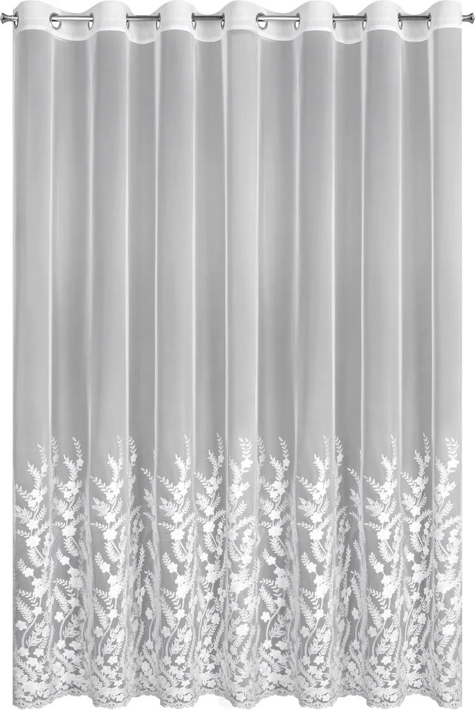 ZÁCLONA NA KROUŽCÍCH TALINA 300 CM X 250 CM CM VZOROVANÁ