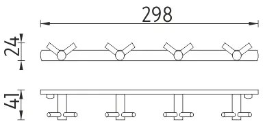 Čtyřháček s dvojitými háčky NIMCO BORMO BR 11108-26