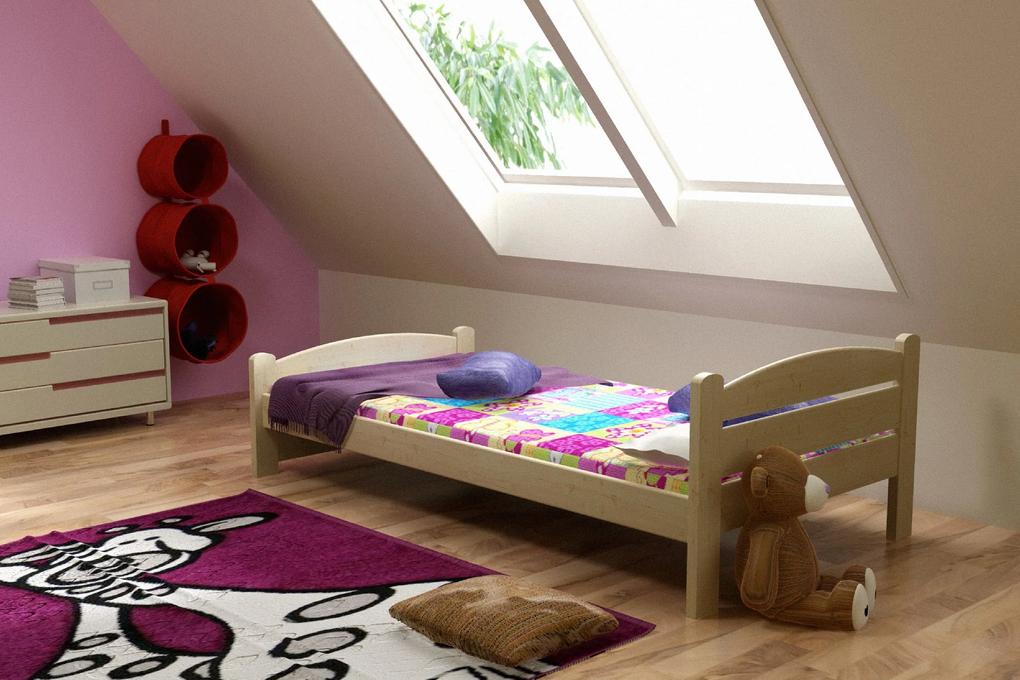 Dětská postel PATRIK vč. roštu a úložných prostor Rozměr: 200 cm x 80 cm, Povrchová úprava: barva bílá