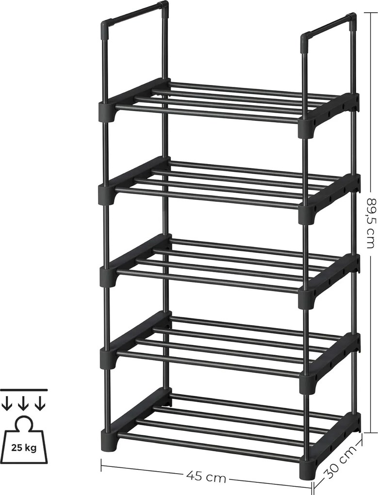 Botník Rezula 89,5 cm černý