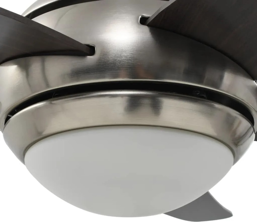 vidaXL Ozdobný stropní ventilátor se světlem 128 cm [50538] Barva: světle hnědá