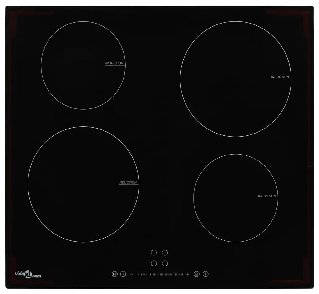 Indukční deska 4 varné zóny dotykové ovládání sklo 7 000 W