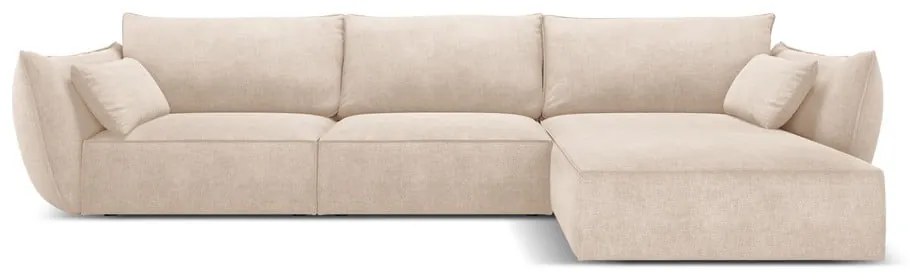 Béžová rohová pohovka (pravý roh) Vanda – Mazzini Sofas