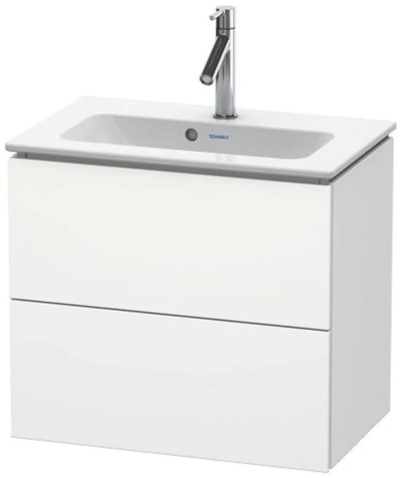 Duravit L-Cube - Umyvadlová skříňka 55x62x39 cm, 2 zásuvky, bílá mat LC625601818
