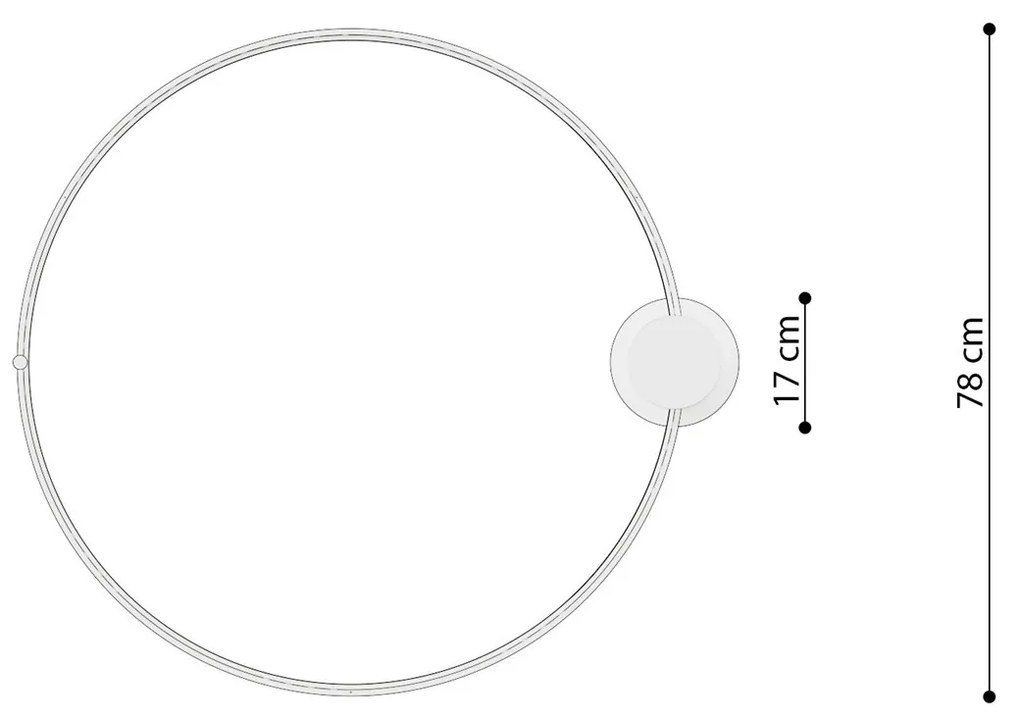 Stropní svítidlo RIO 78 zlatá LED 4000K