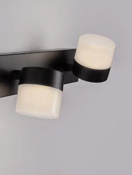 LED černé nástěnné svítidlo Teko 11W