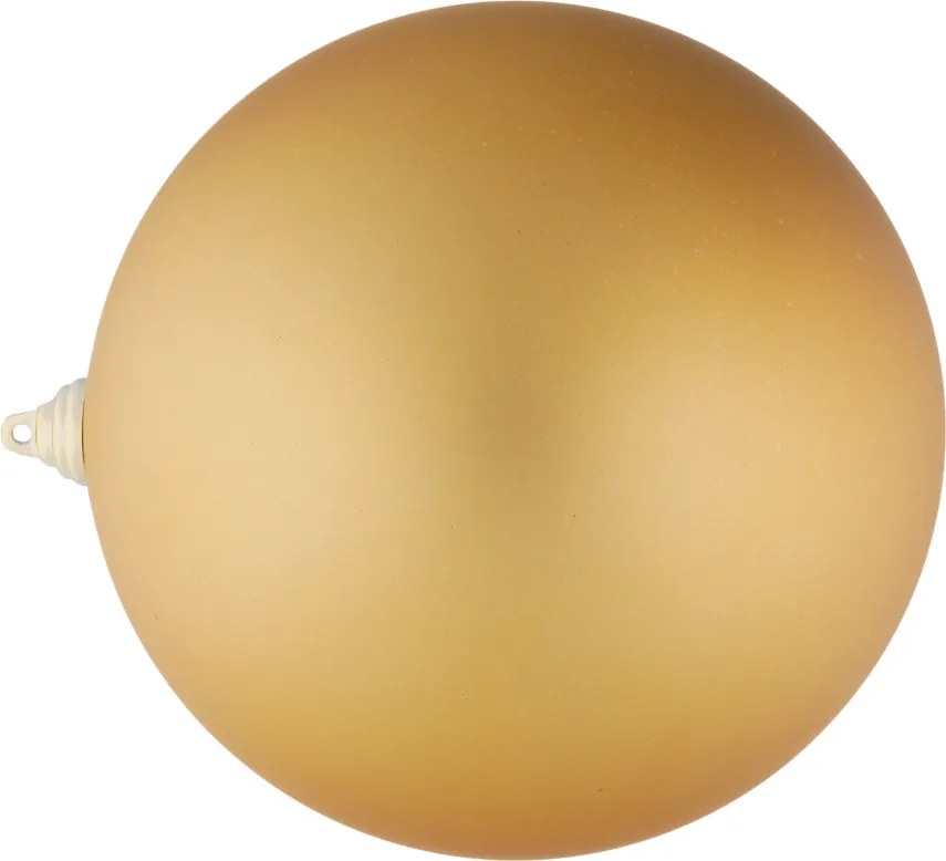 Velká vánoční koule 20 cm, zlatá, matná, UV