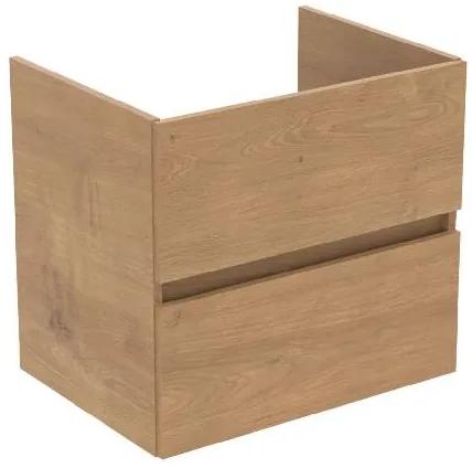 Ideal Standard Eurovit - Umyvadlová skříňka, 55x60x44 cm, 2 zásuvky, dub R0259Y8