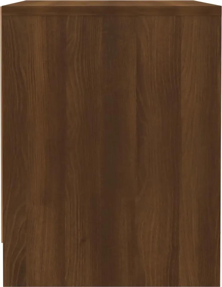 vidaXL Noční stolek 45 x 34 x 44,5 cm dřevotříska [813048] Barva: kouřový dub