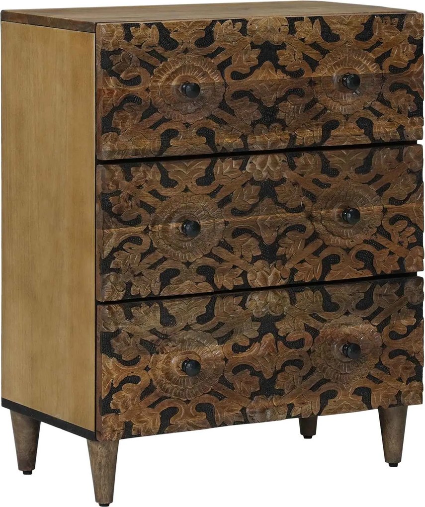 Servírovací skříň 2 ks 60 x 33,5 x 75 cm Masivní mangové dřevo 3310106