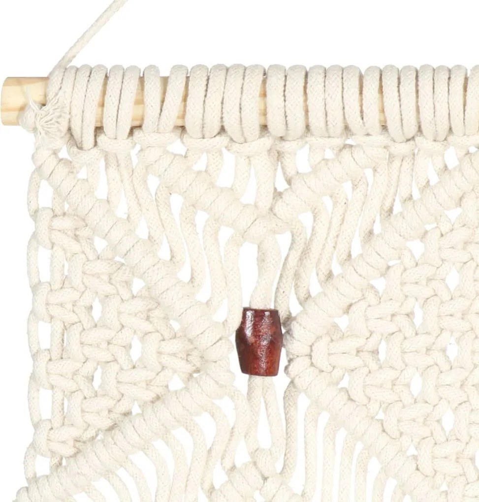 Nástěnný závěs macramé 40 x 80 cm bavlna 323999