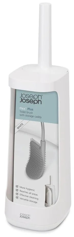 Bílý WC kartáč se stojanem Joseph Joseph Flex Plus