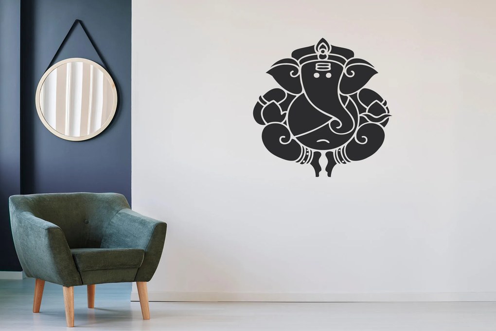 Lepy.cz Samolepka na zeď Ganesha Velikost (šířka x výška): l15x115cm, Barevná varianta: Světle červená