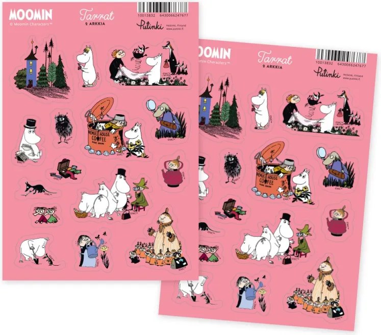 Set samolepek Moominvalley, 2 archy