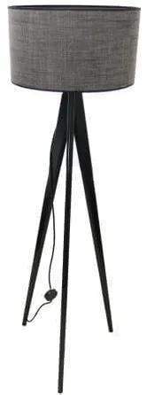 Vysoká stojací lampa Lusito Tripod černý lak | BIANO