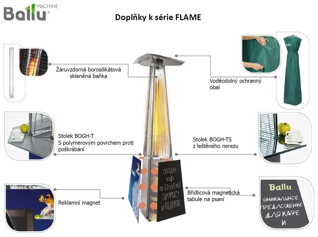 Ballu Plynový ohřívač FLAME