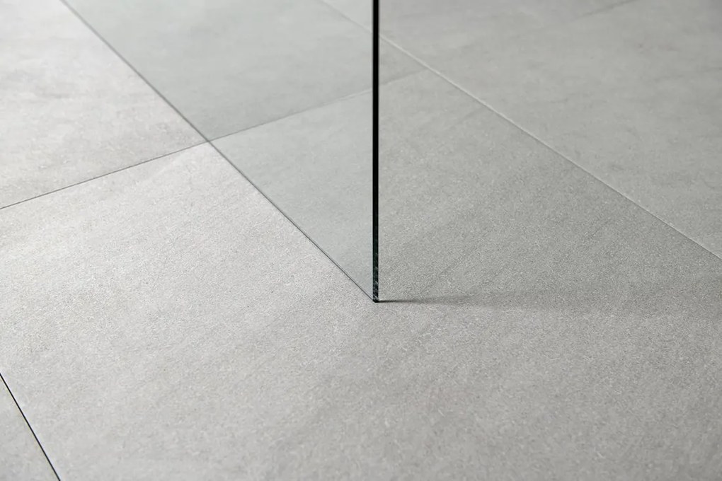 Aqualine Aqualine, WALK-IN stěna k instalaci na zeď se vzpěrou, jednodílná, 900 mm, čiré sklo, WI091