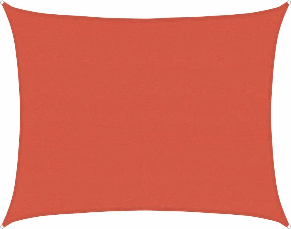 Stínící plachta 160 g/m² cihlová 6 x 7 m HDPE 311359