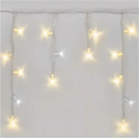 Propojovací vánoční řetěz bez zdroje EMOS Connecting D2CN02 50LED krápníky 3m teplá/studená bílá blikající