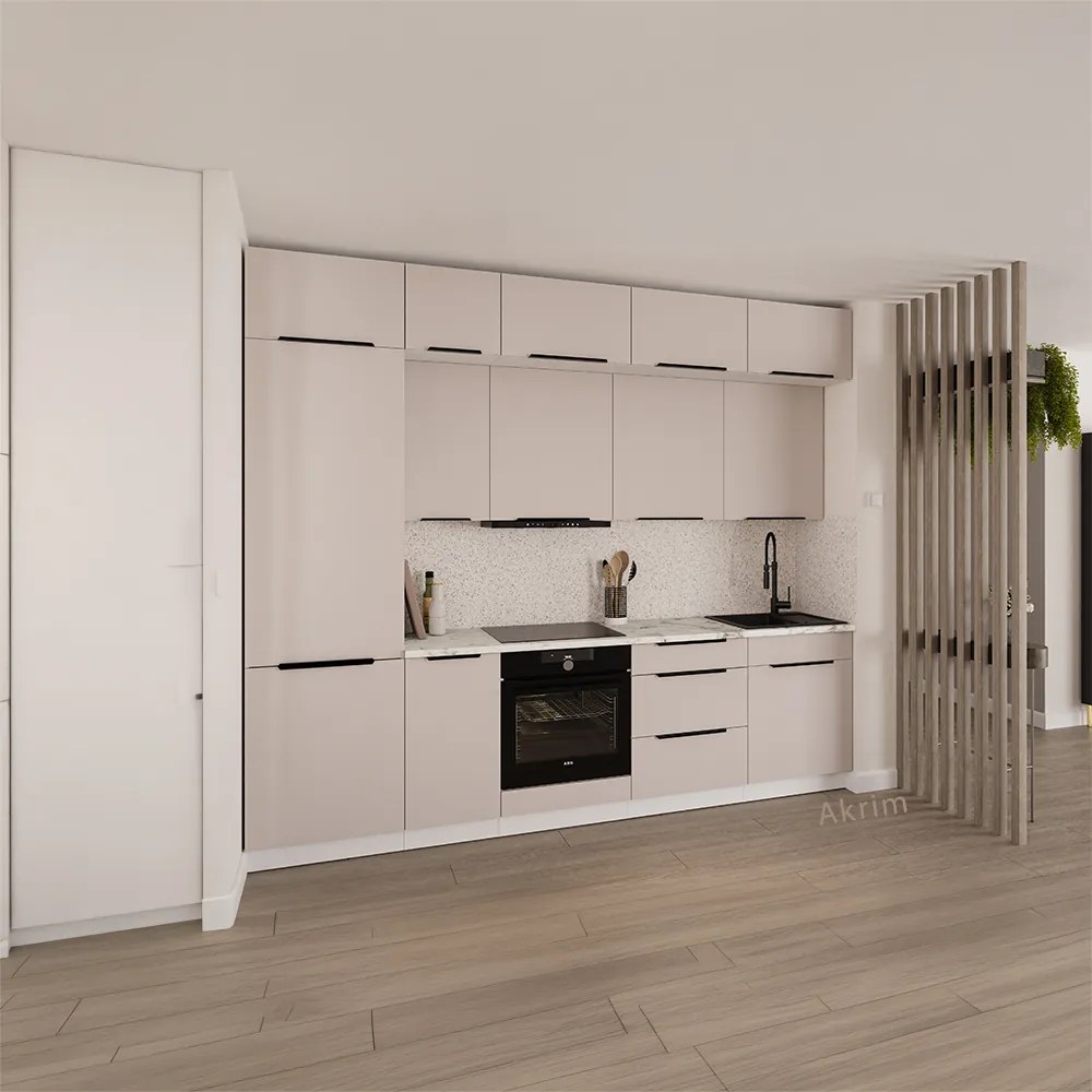 COMO | dolní skříňka 80 ZL 1S dřezová | 80 cm | bílá/kašmír