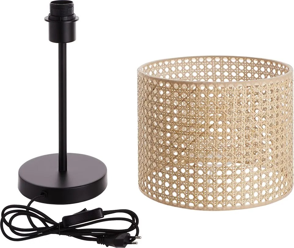 NYBORG Stolní lampa s ratanovým stínidlem