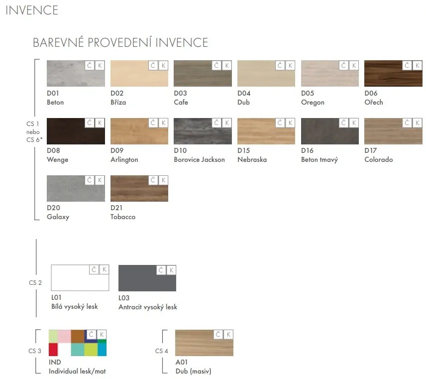 Dřevojas nízká skříň INVENCE SNDO 35 Barevné provedení: D21 Tobacco