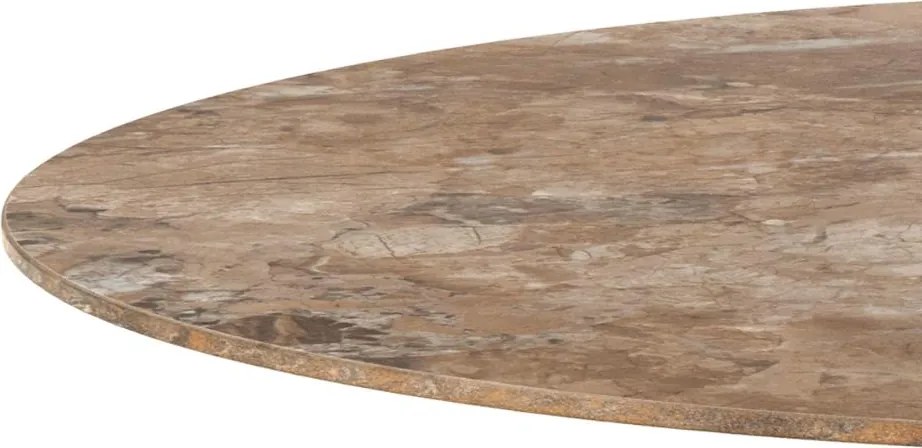 Keramický barový stůl Malta 105 cm béžový mramor