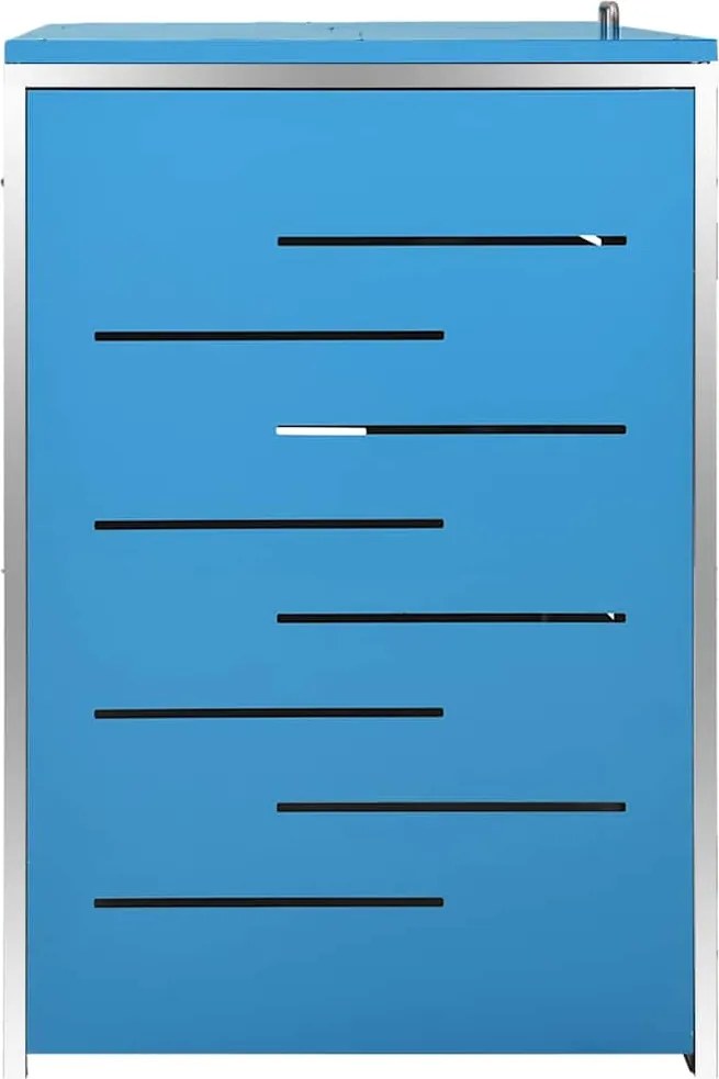 Přístřešek na tři popelnice 207 x 77,5 x 115 cm nerezová ocel 149568