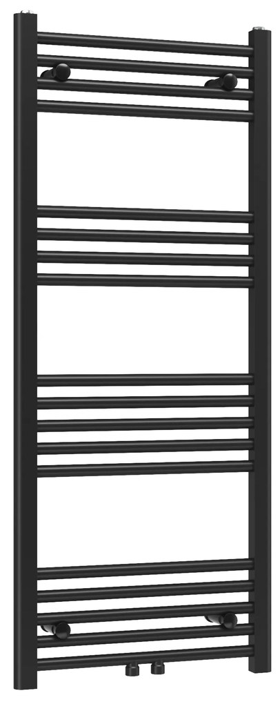 Gamma Erga Simple, topné těleso 1200x500 mm, 487 W, černá, ERG-LAV-SIMP-12050-BK