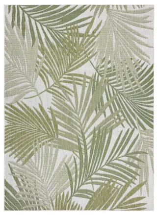 koberec SISAL SION palmové listy, tropický 2837 ploché tkaní ecru / z velikost 160x220 cm | krásné koberce cz