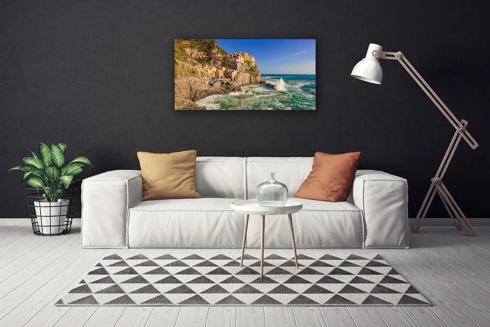 Obraz na plátně Moře Hory Krajina 120x60 cm