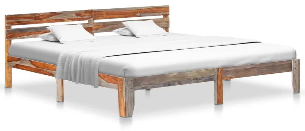 Rám postele masivní sheeshamové dřevo 200 x 200 cm,  288414 HangarStore.cz