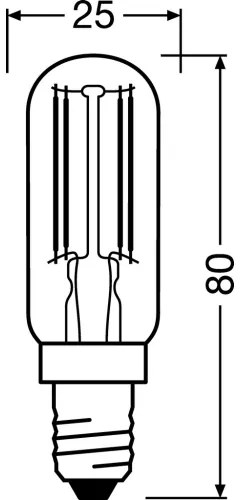 LED žárovka do lednice E14 OSRAM 6,5W (55W) teplá bílá (2700K)