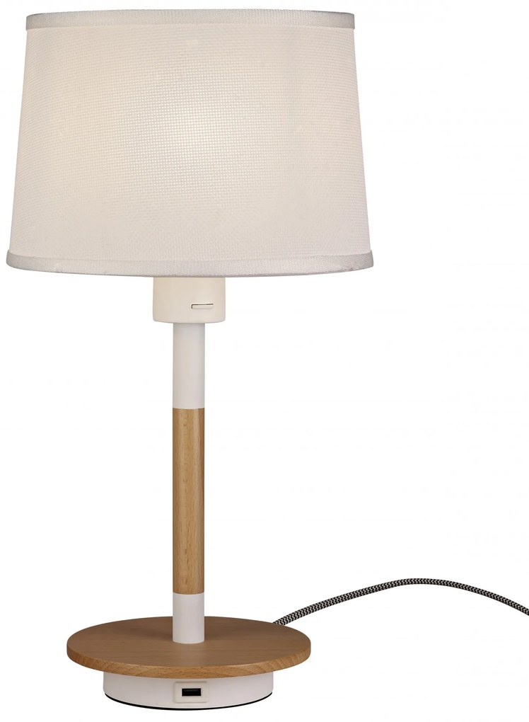 Stolní lampa s USB Mantra NORDICA 5464