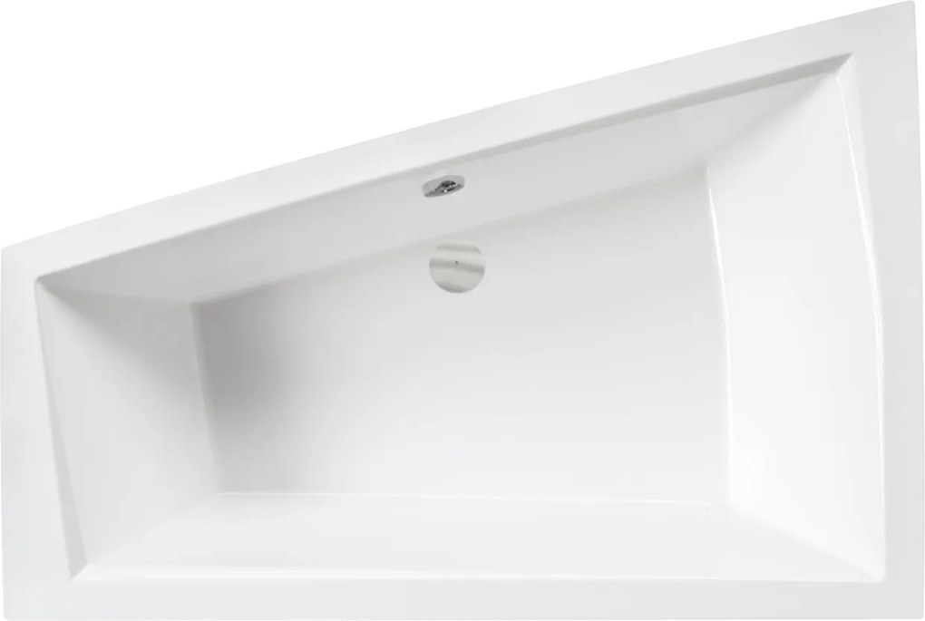 Besco Intima Duo asymetrická vana 170 x 125 cm pravá bílá VANINTID17P