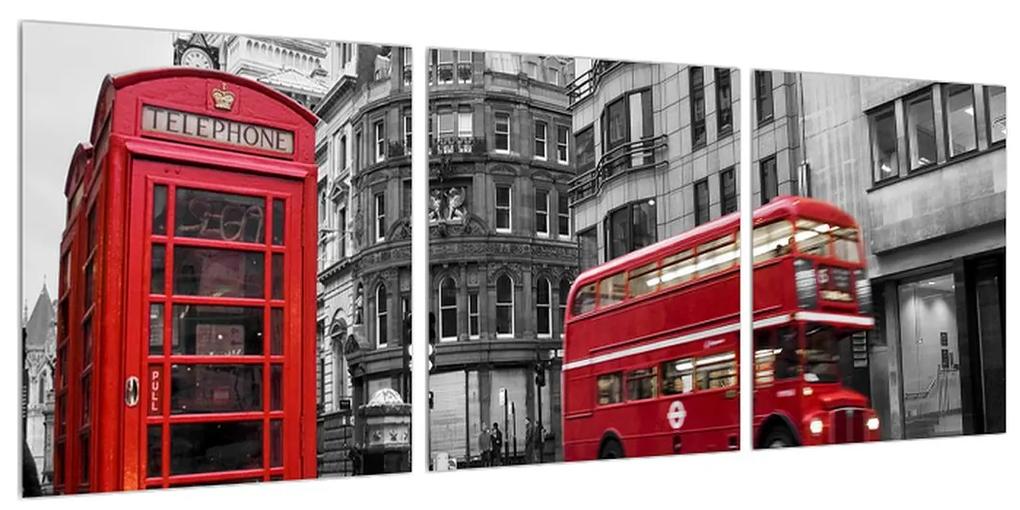 Obraz londýnské telefonní budky (90x30 cm)