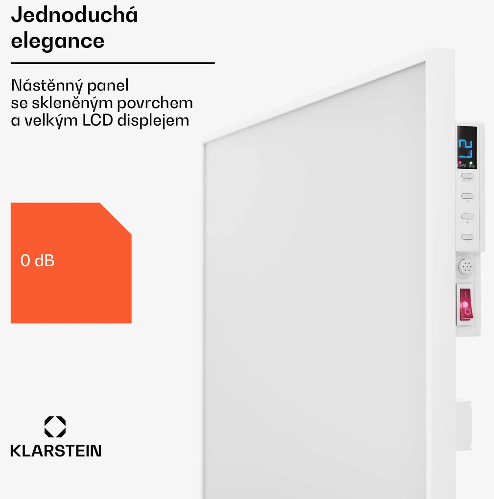 Klarstein Wonderwall Air Art Smart 770 infračervený ohřívač, 60 x 120 cm, 770 W, aplikace