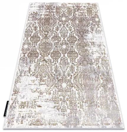 Moderní koberec DE LUXE 2081 ornament vintage Strukturální zlato / velikost 140x190 cm | krásné koberce cz