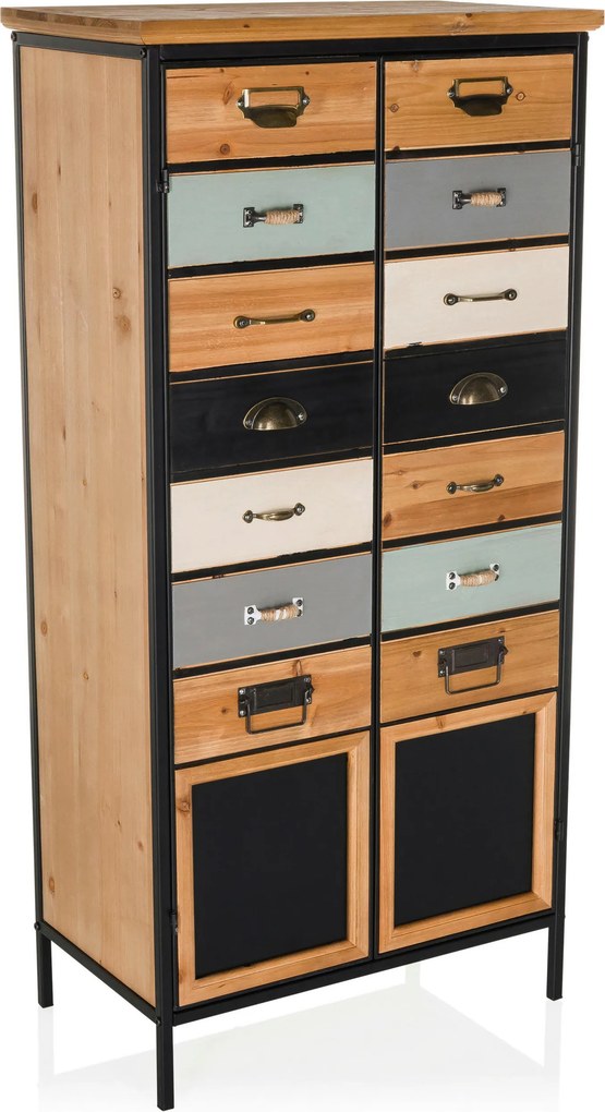 XXXLutz KOMODA, vícebarevná, přírodní barvy, 60/34/123 cm MID.YOU - Široké komody - 001918082301