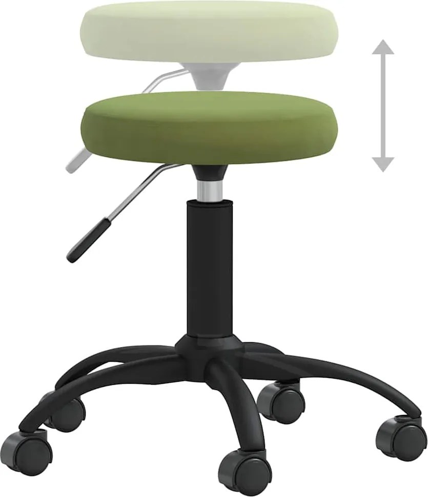 Jídelní židle světle zelená samet 3085729