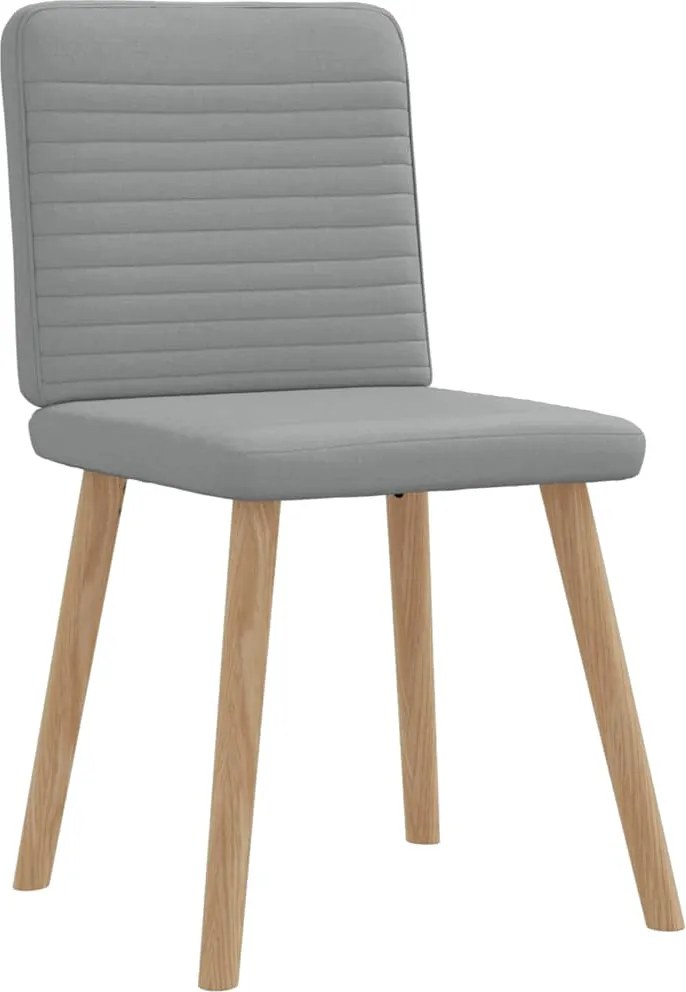Jídelní židle 4 ks světle šedé textil 3315244