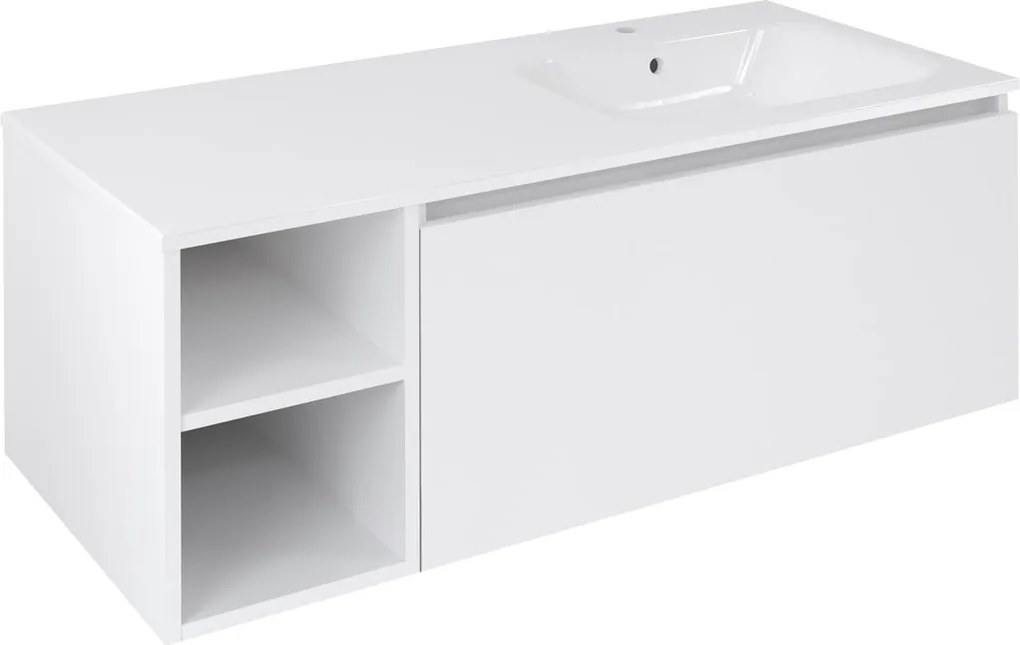 Sapho Lorea koupelnová skříňka pod umyvadlo 120 x 46 x 51,5 cm (30P+90cm) pravá bílá mat LE090-3131-R-04