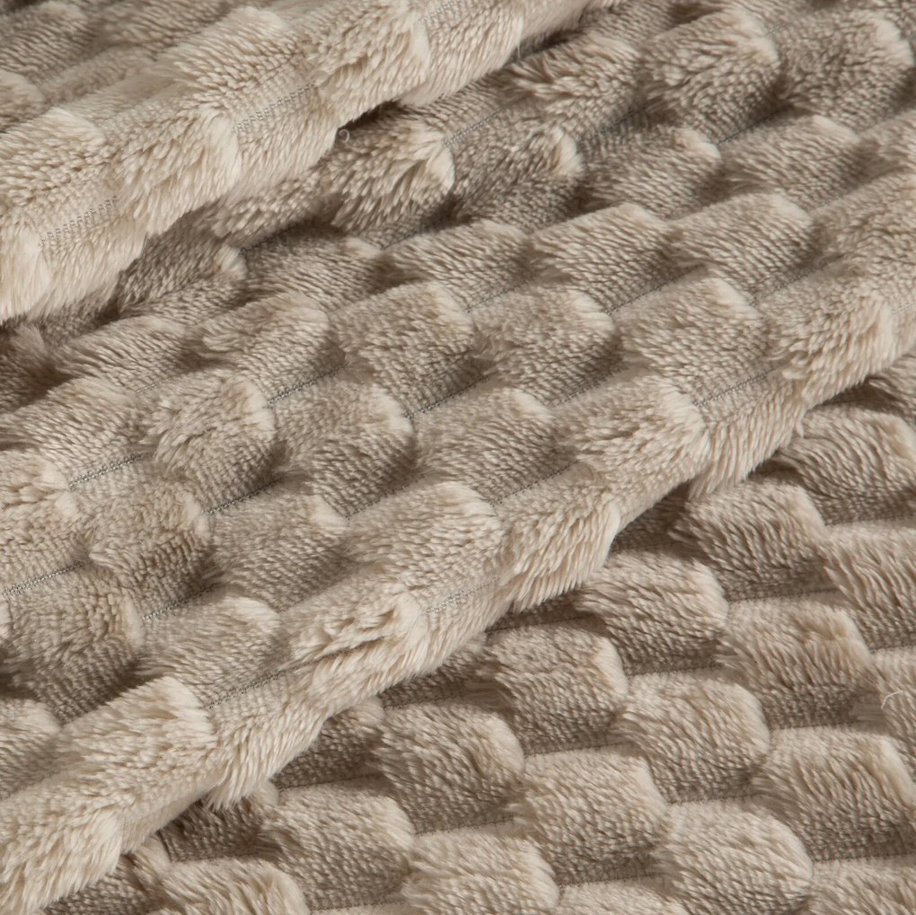 DEKA Z MIKROFLANELU CINDY6 200X220 CM BÉŽOVÁ
