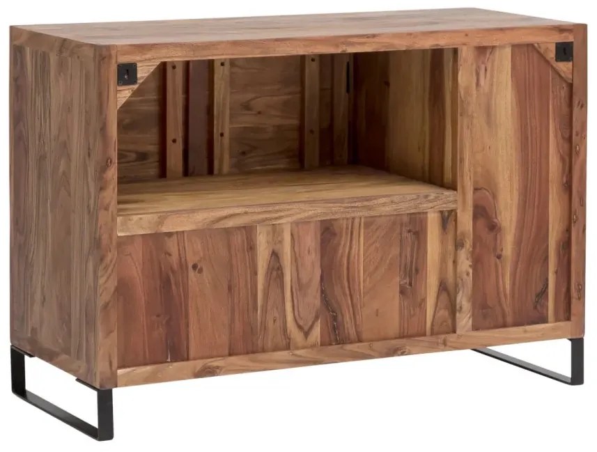 furniture-nabytek.cz - Masivní umyvadlo Sidora light I z akáciového dřeva, lakované, hnědé – 105×45×74 cm