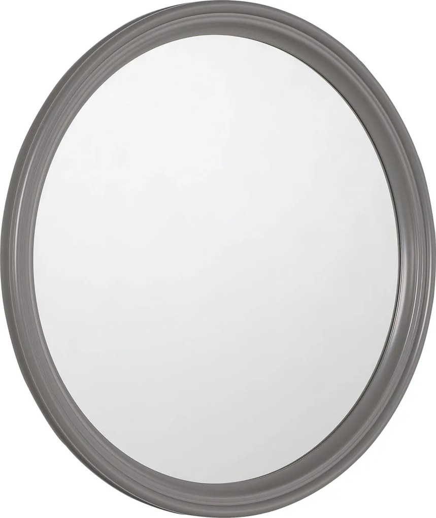 Zrcadlo závěsné oválné šedé