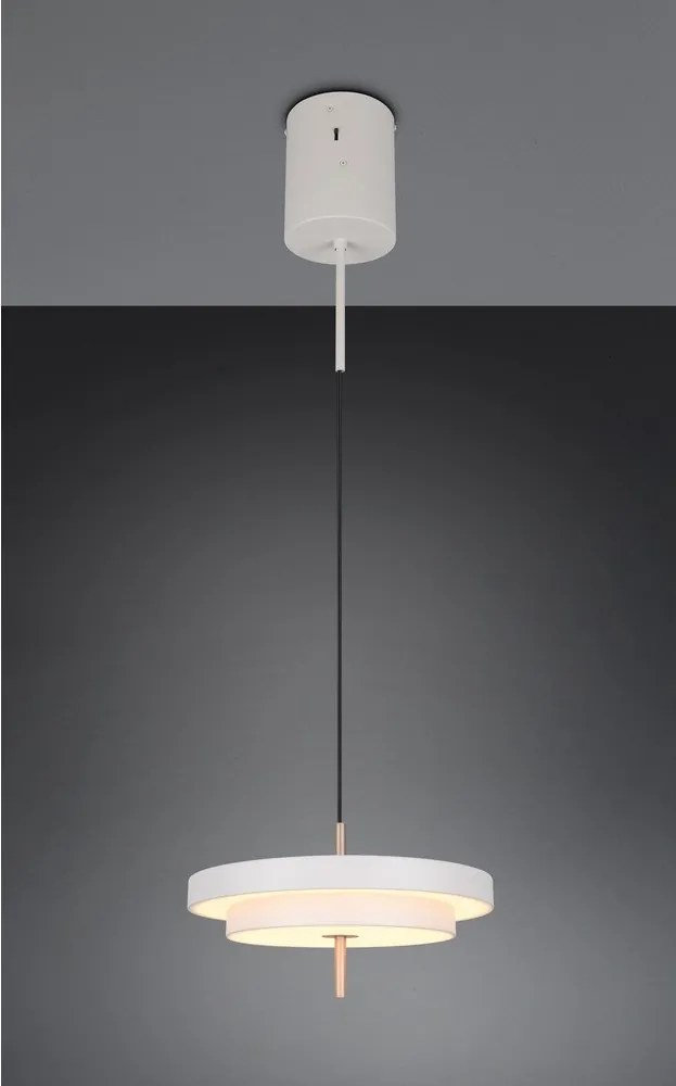 Slonovinové LED stmívatelné závěsné svítidlo Keaton – Trio