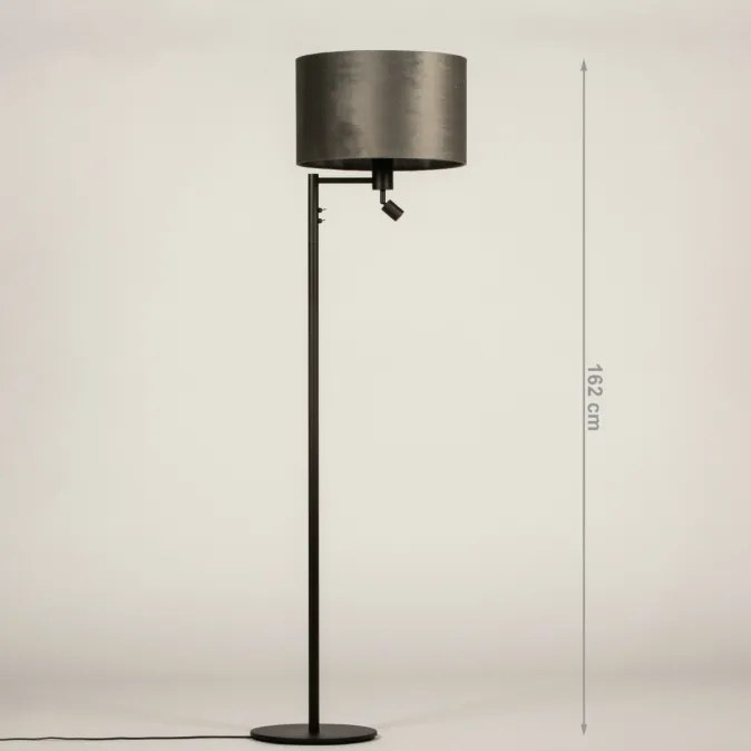 Stojací designová lampa La Ritelliote Black and Black