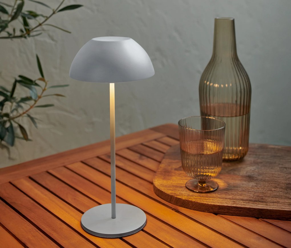 Tchibo - Bateriová stolní lampa s Led, šedá